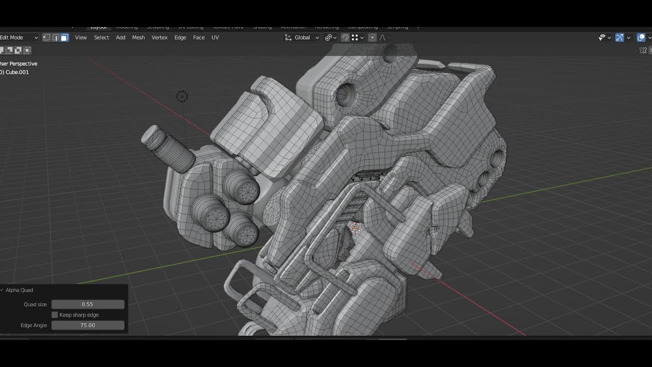 Beta Quad (renamed) - New Quad Retopology Tool for selected faces ...