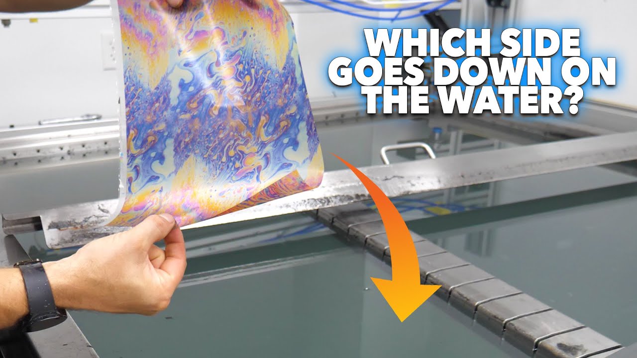 How To TEST Your Hydrographic Film (which side goes down on the water ...