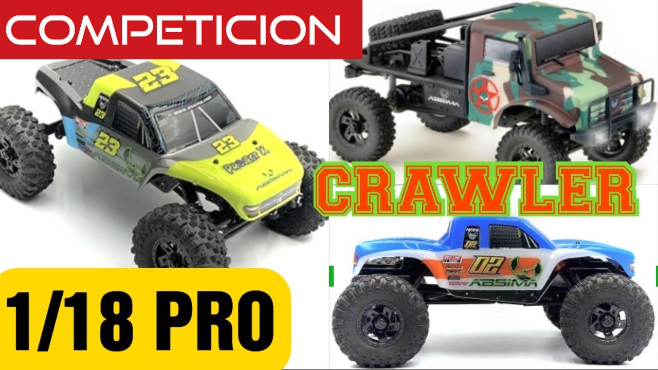 Crawler 1/18 Brushless, Competición Tamaño Mini Absima Goat Pro - YouTube