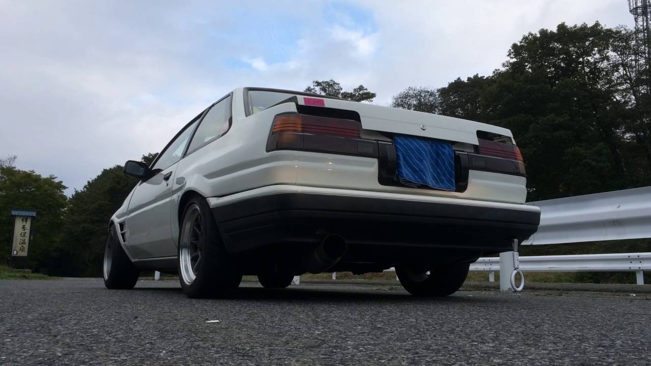 AE86 エキスパートOZ マフラー音 - YouTube