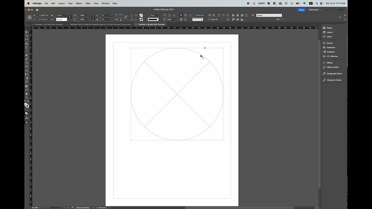 Creating Concentric circle InDesign - YouTube