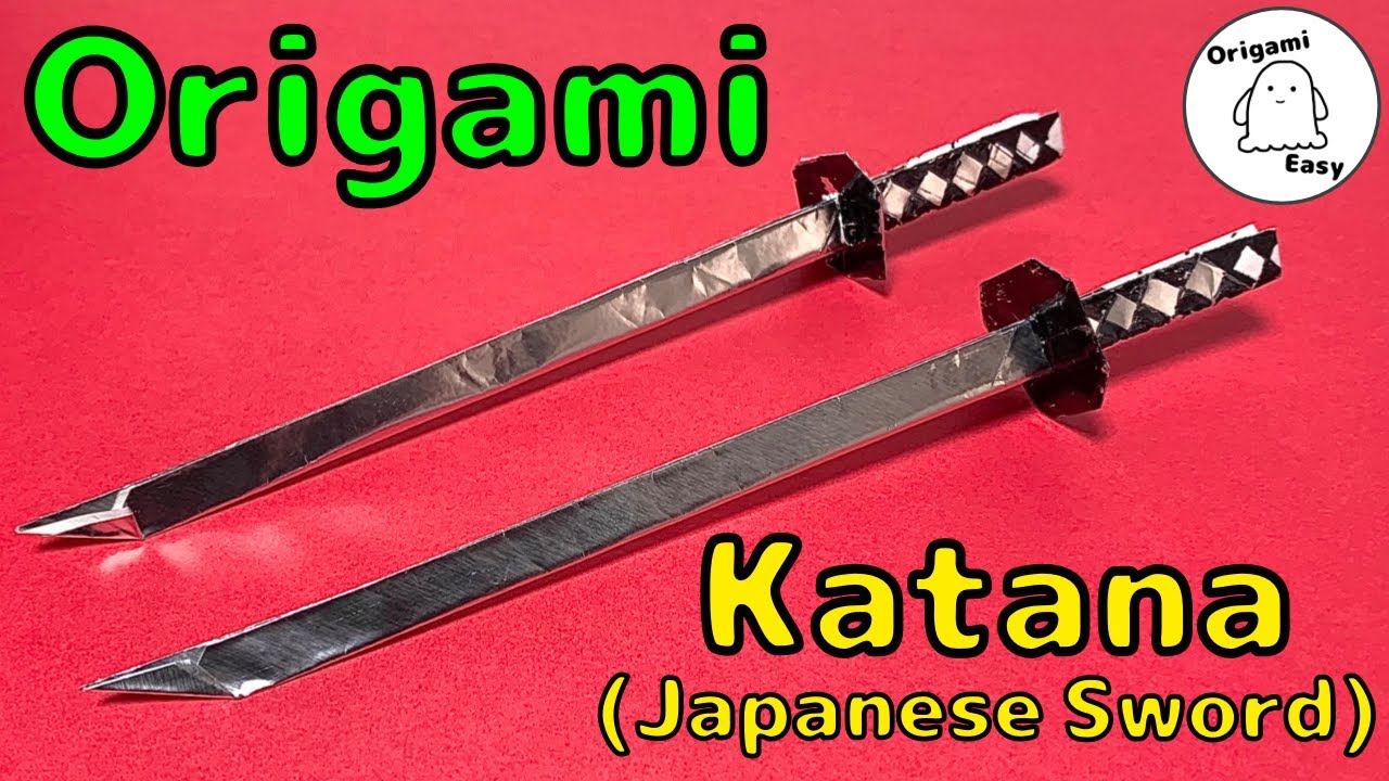 Origami Easy [Japanese Sword] How to make Katana - YouTube