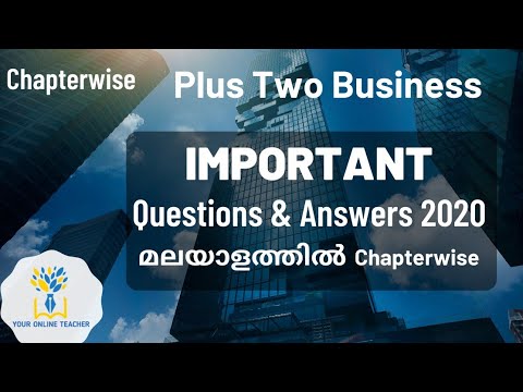 PLUS TWO BUSINESS IMPORTANT QUESTIONS AND ANSWERS(2020) - YouTube
