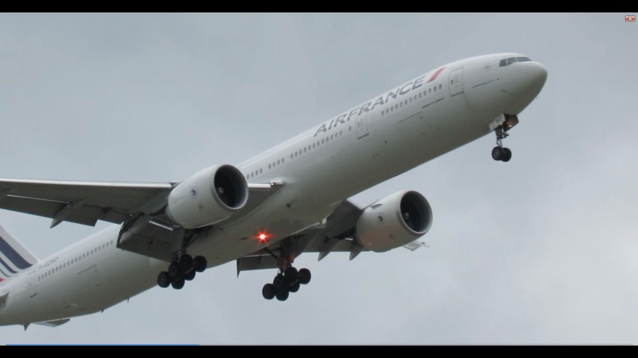 Air France || Boeing 777 Landing @ Charles-de-Gaulle Airport [CDG ...