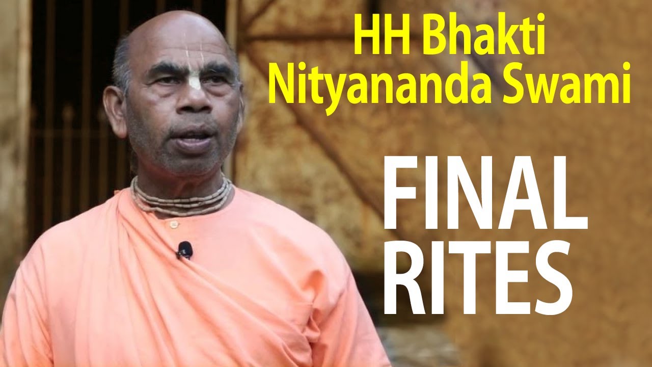 His Holiness Bhakti Nityananda Swami Final Rites - YouTube