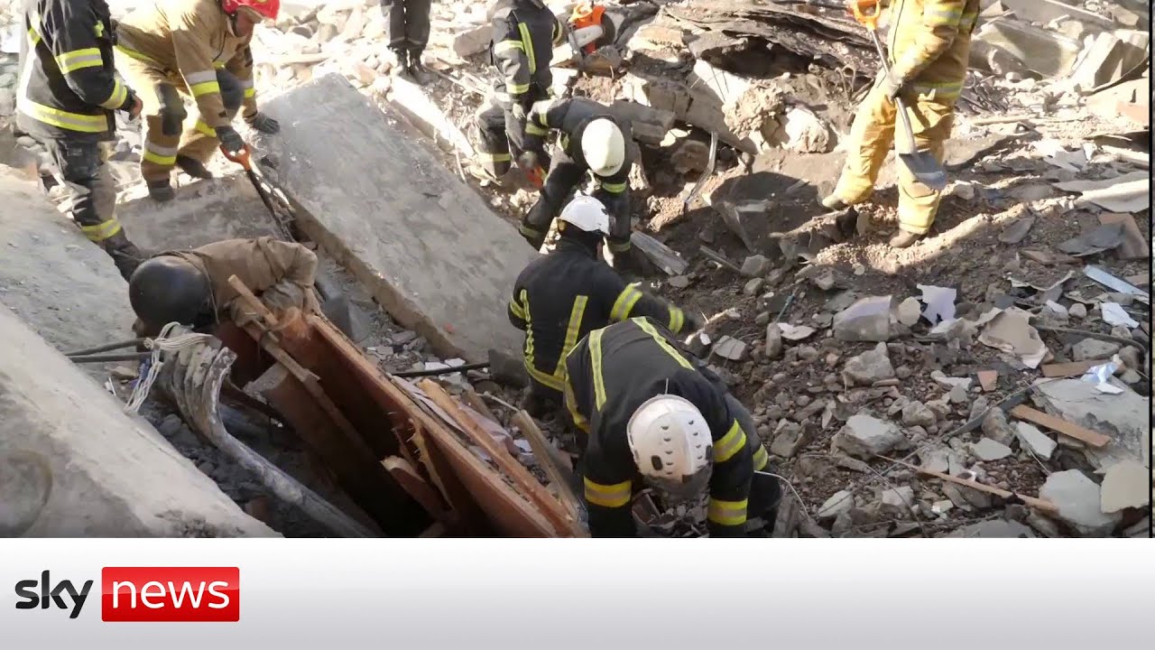 Ukraine War: Rescue workers locate a survivor under rubble after phone ...