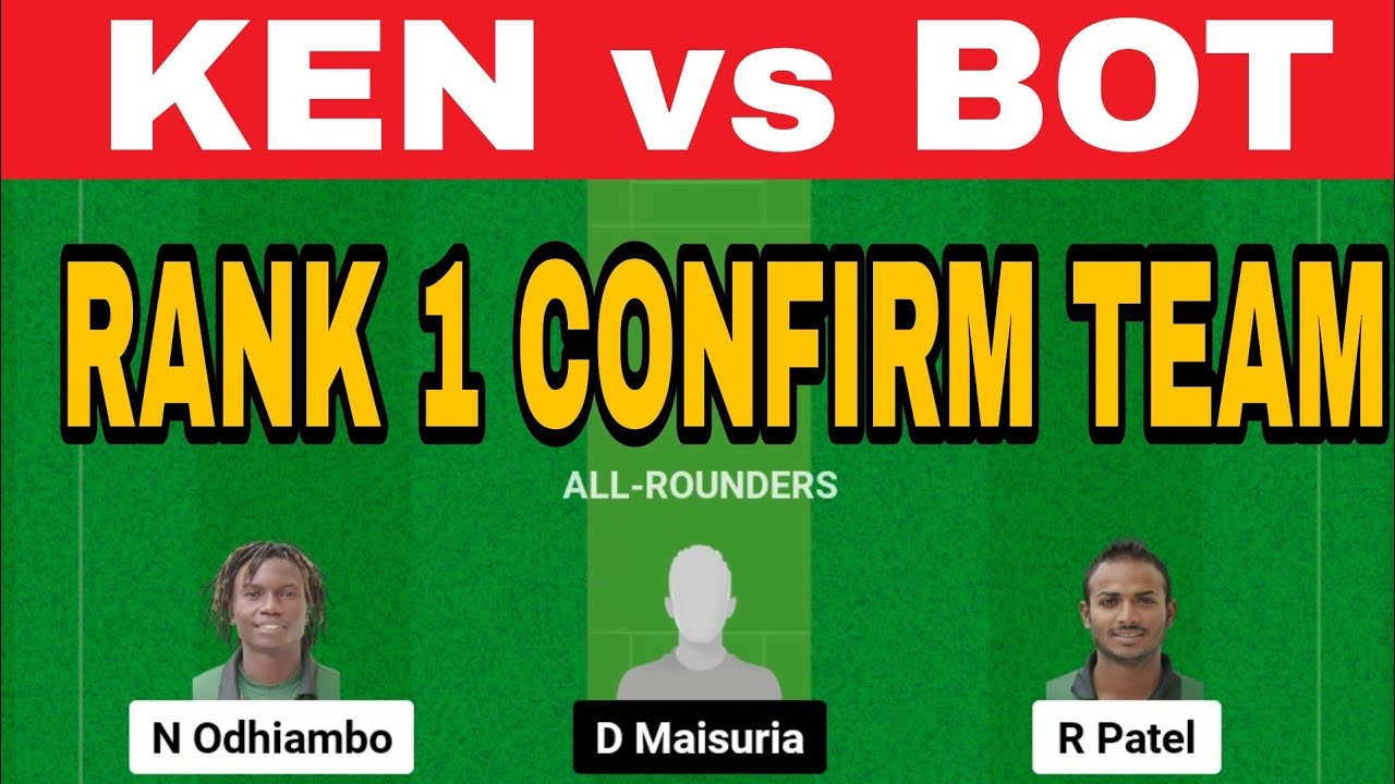 KEN Vs BOT Dream11 Team,Kenya Vs Botswana Dream11 Predictions,AFRICA ...