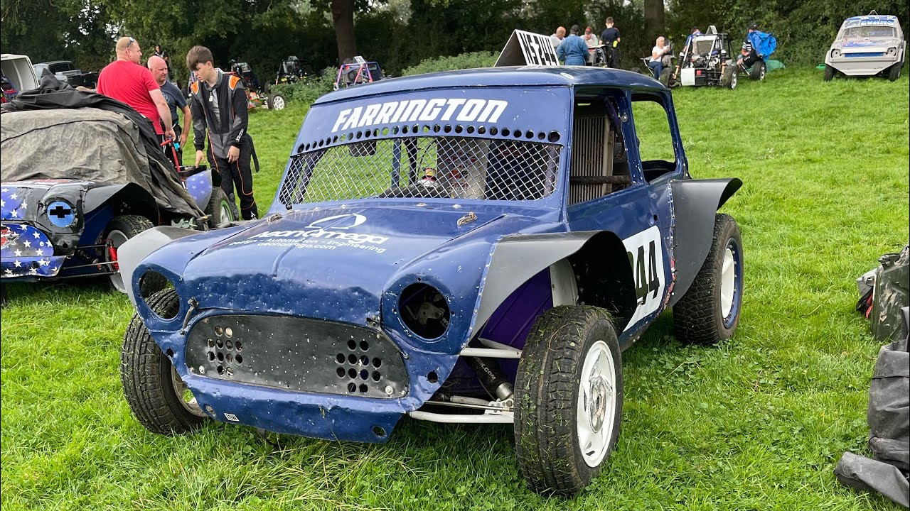 North Wales Autograss Mini Race near Wrexham. Grasstrack ...