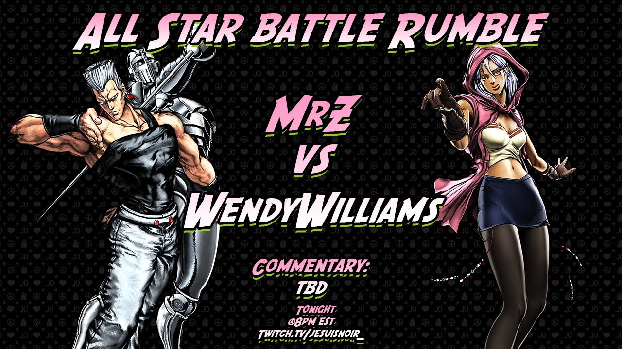 Jojo All Star Rumble Ft10: WendyWilliams vs MrZ - YouTube
