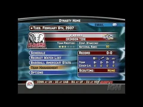 MVP 06 NCAA Baseball PlayStation 2 Gameplay - Dynasty - YouTube