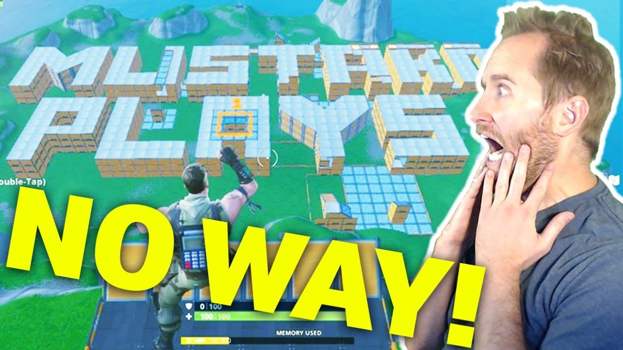 Attempting Giant Fan Made Mustard Plays Obstacle Course in Fortnite ...