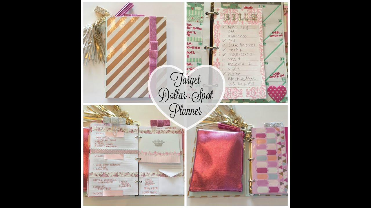 Plan With Me & DIY | Target Dollar Spot Planner | 2016 - YouTube