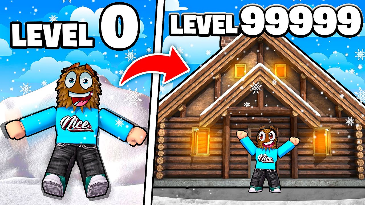 I Made The Biggest Snow Cabin In Roblox - YouTube