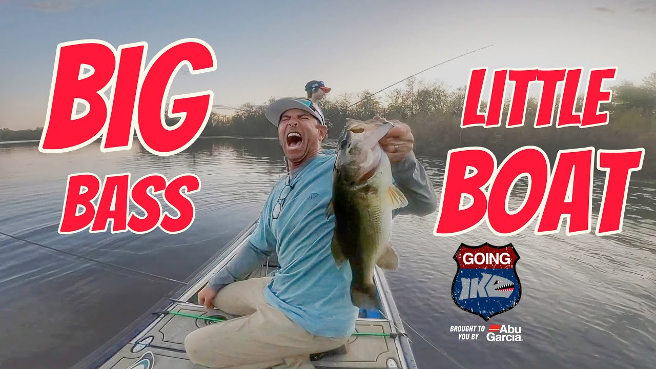 BIG Bass Little boat! (Tiny boat fishing with Vegas the Hammer!) - YouTube