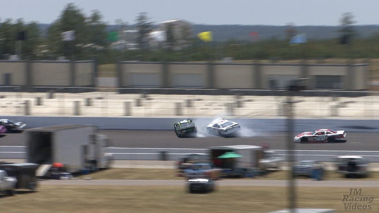 ASA Late Models - Rockingham Speedway - 7/4/09 - YouTube