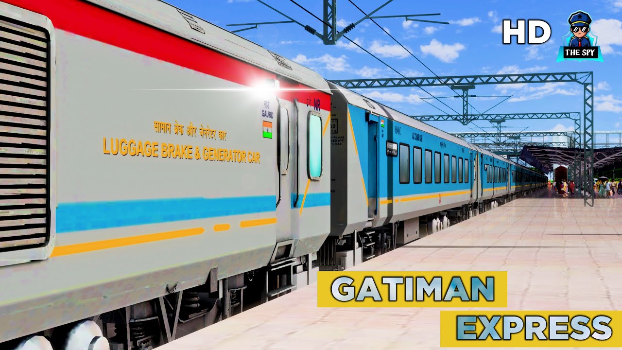 (FASTEST) GATIMAN EXPRESS || INDIAN RAILWAYS || MSTS || OPEN RAILS ...