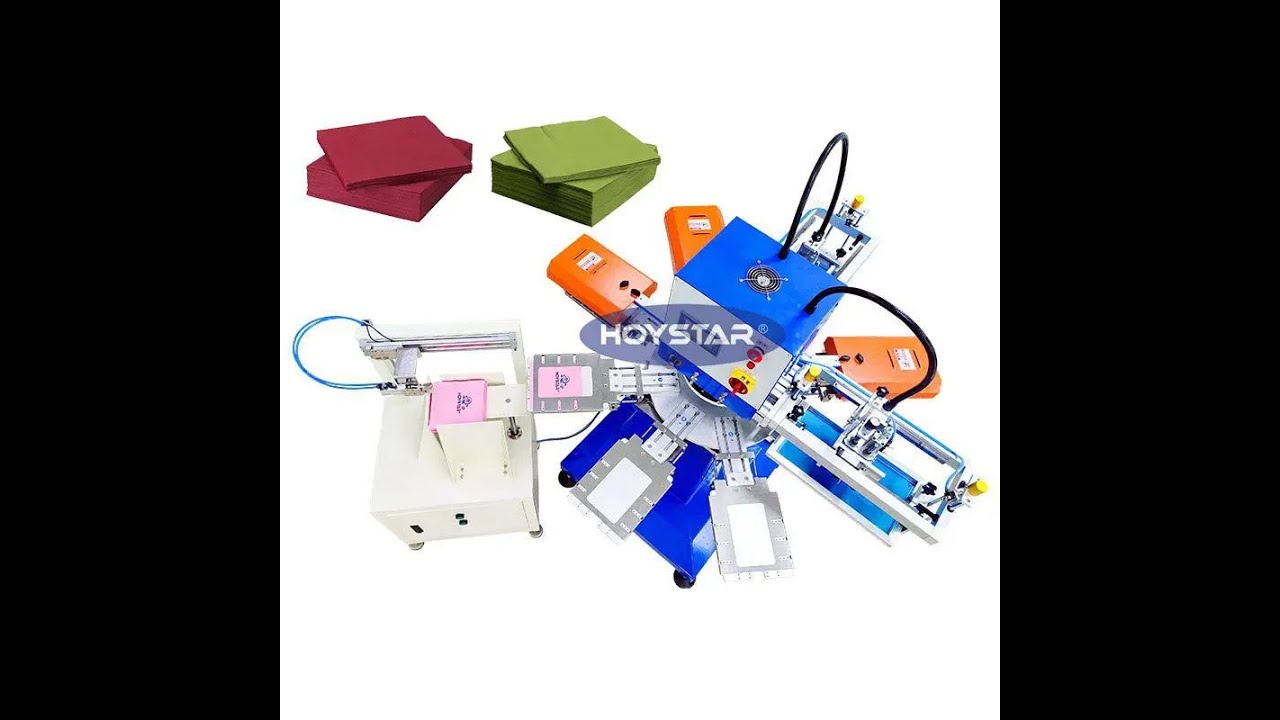 Custom Printed cocktail paper napkins Printing Machine Serviettes ...