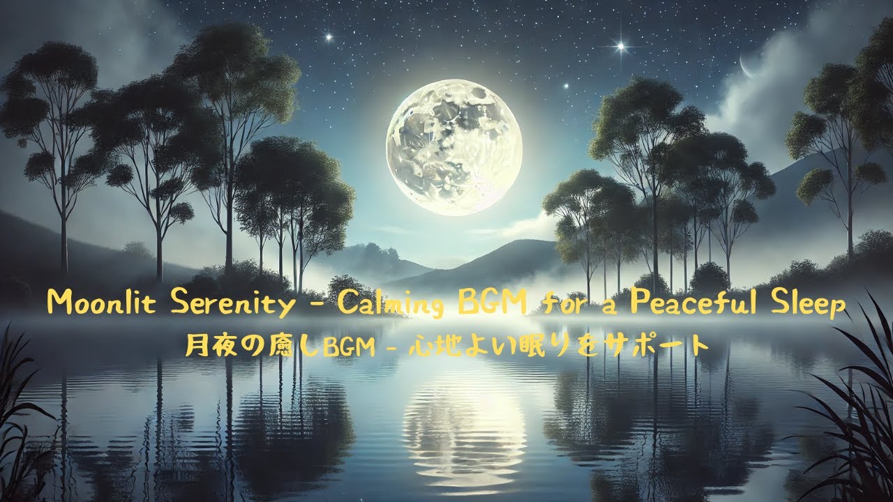 Moonlit Serenity - Calming BGM for a Peaceful Sleep【月夜の癒しBGM - 心地よい眠りをサポート】 - YouTube