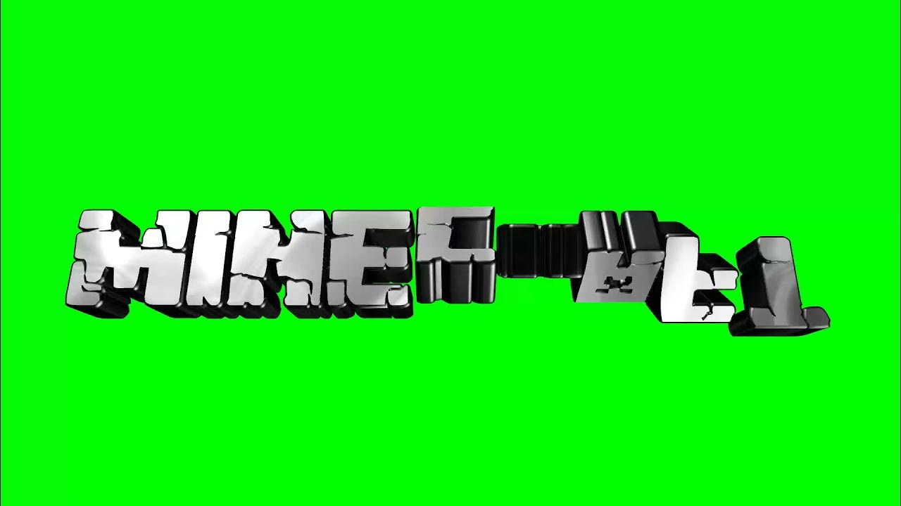 MINECRAFT LOGO GREEN SCREEN - YouTube