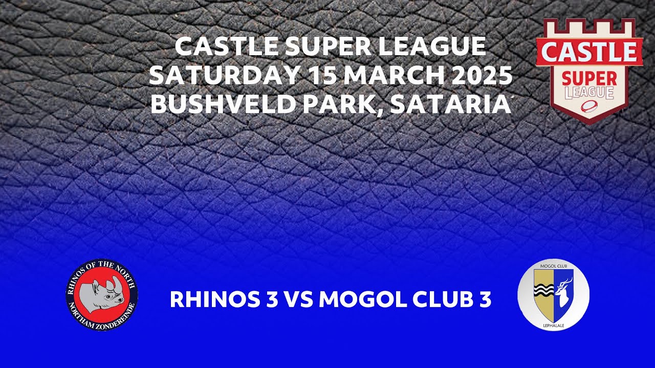 Northam Rhinos 3 vs Mogol Club 3 - YouTube