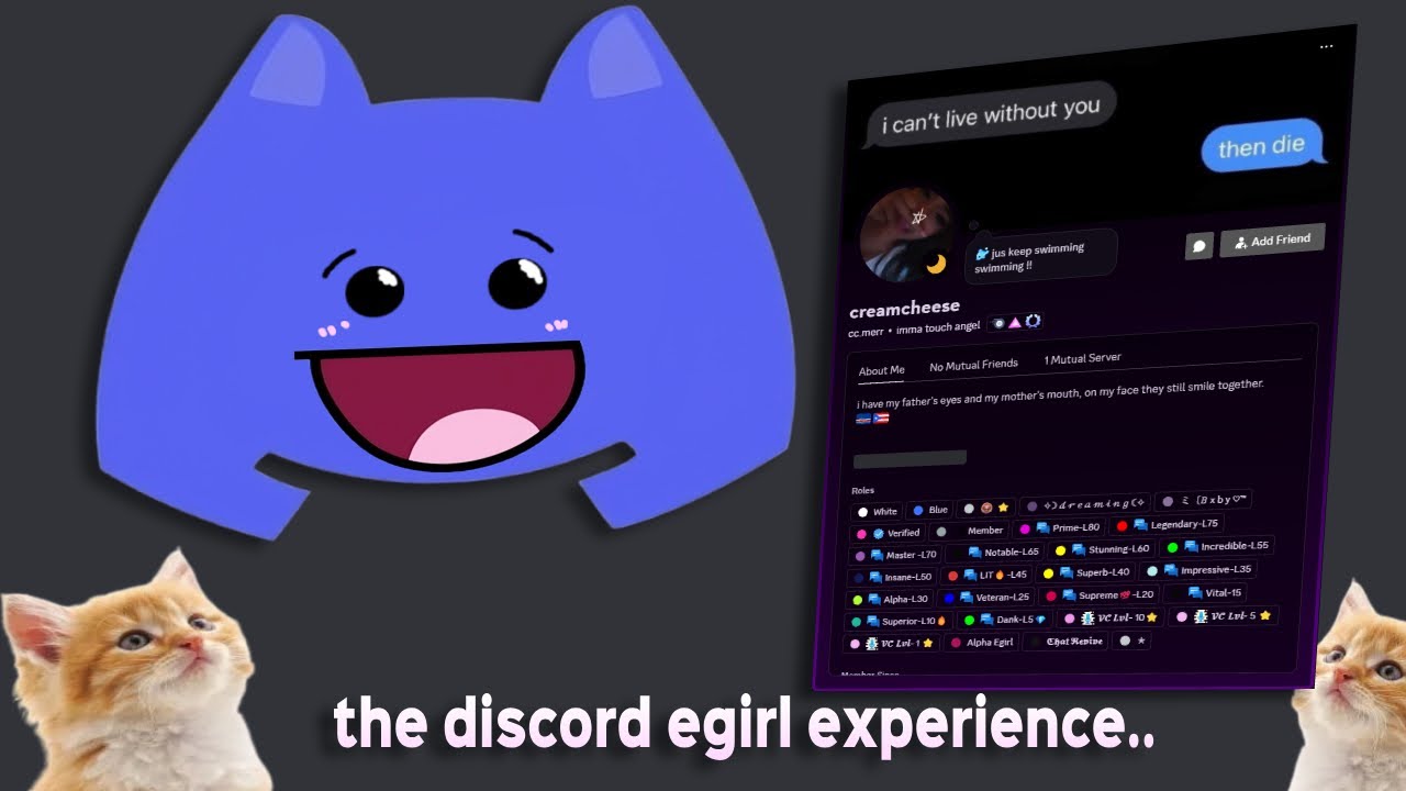 the discord egirl experience.. - YouTube