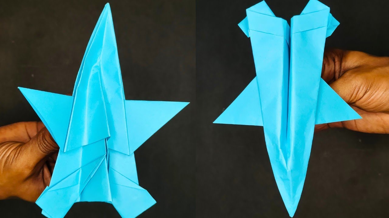 how to make paper jet | how to make a cool airplane - YouTube