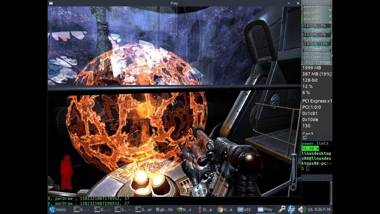 Prey Native Test 48fps NVENC x64 + Sound (Core i3 8350K) + Nvidia 440. ...