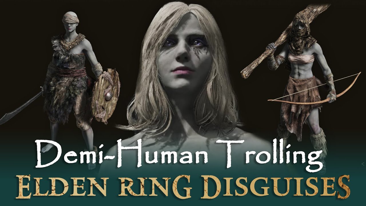 ELDEN RING DISGUISE TROLLING 1: Disguised as a demi-human and fooling ...