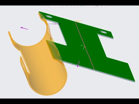 Video-38 How to use Bend command in Creo parametric sheet metal Work ...