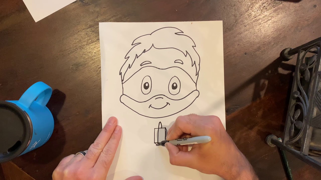 How To Draw Whyatt From Super Why-youtube
