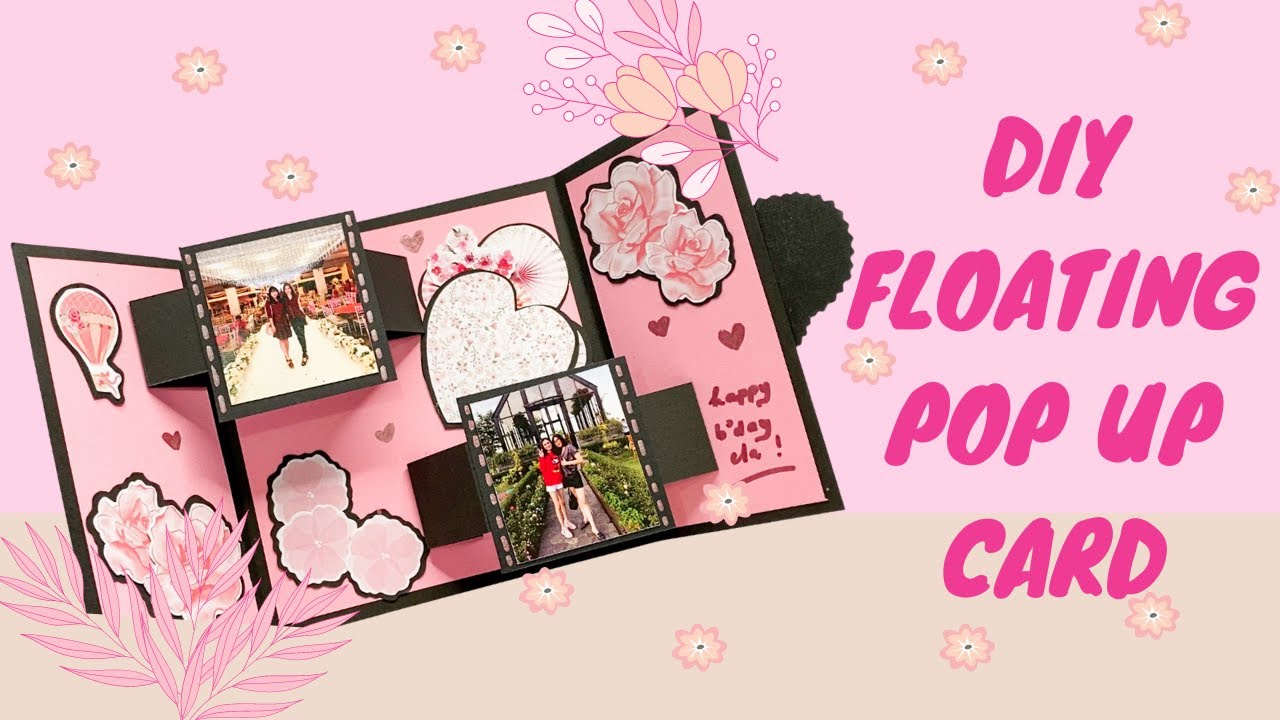 DIY KARTU UCAPAN POP UP UNIK | DIY FLOATING POP UP CARD - YouTube