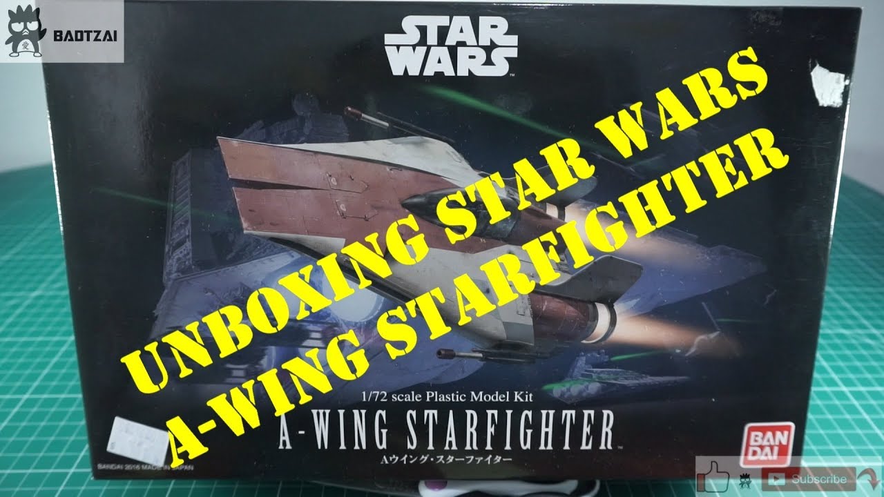 Unboxing Bandai Star Wars A wing Starfighter 1/72 Scale Model Kit - YouTube
