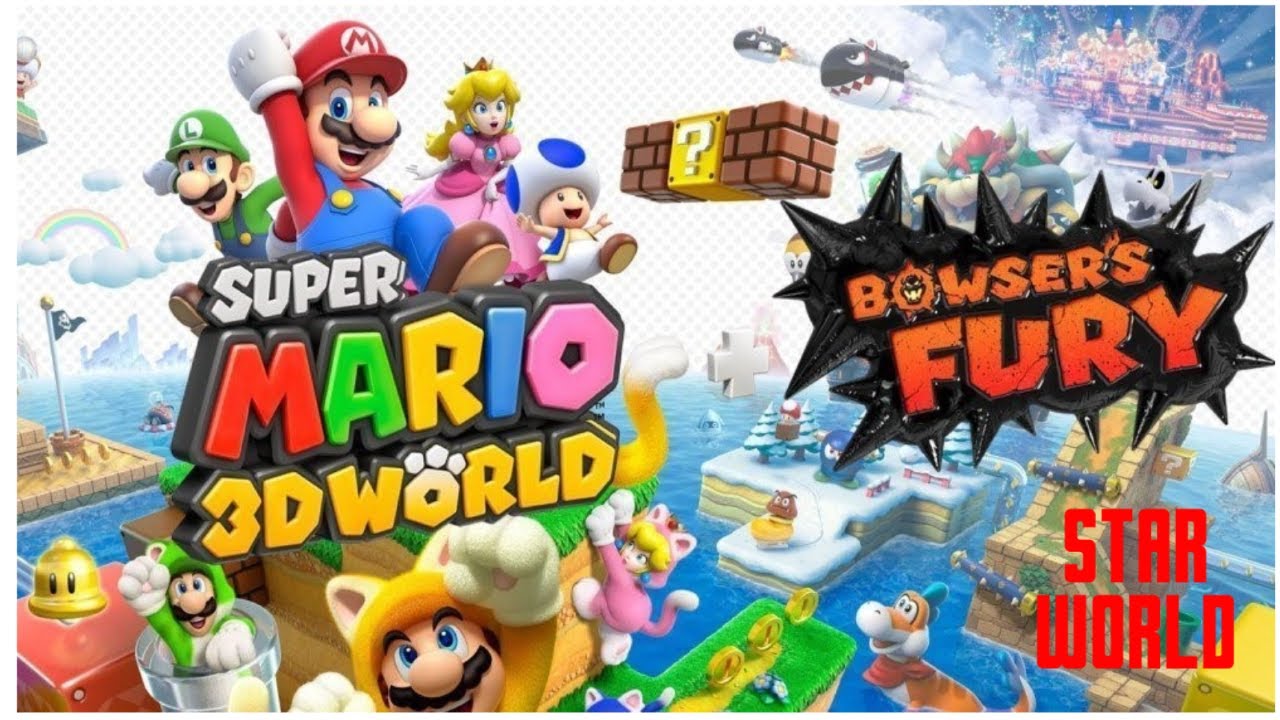 Super Mario 3D World !! STAR WORLD ADVENTURE'S BEGIN!! GAMEPLAY ...