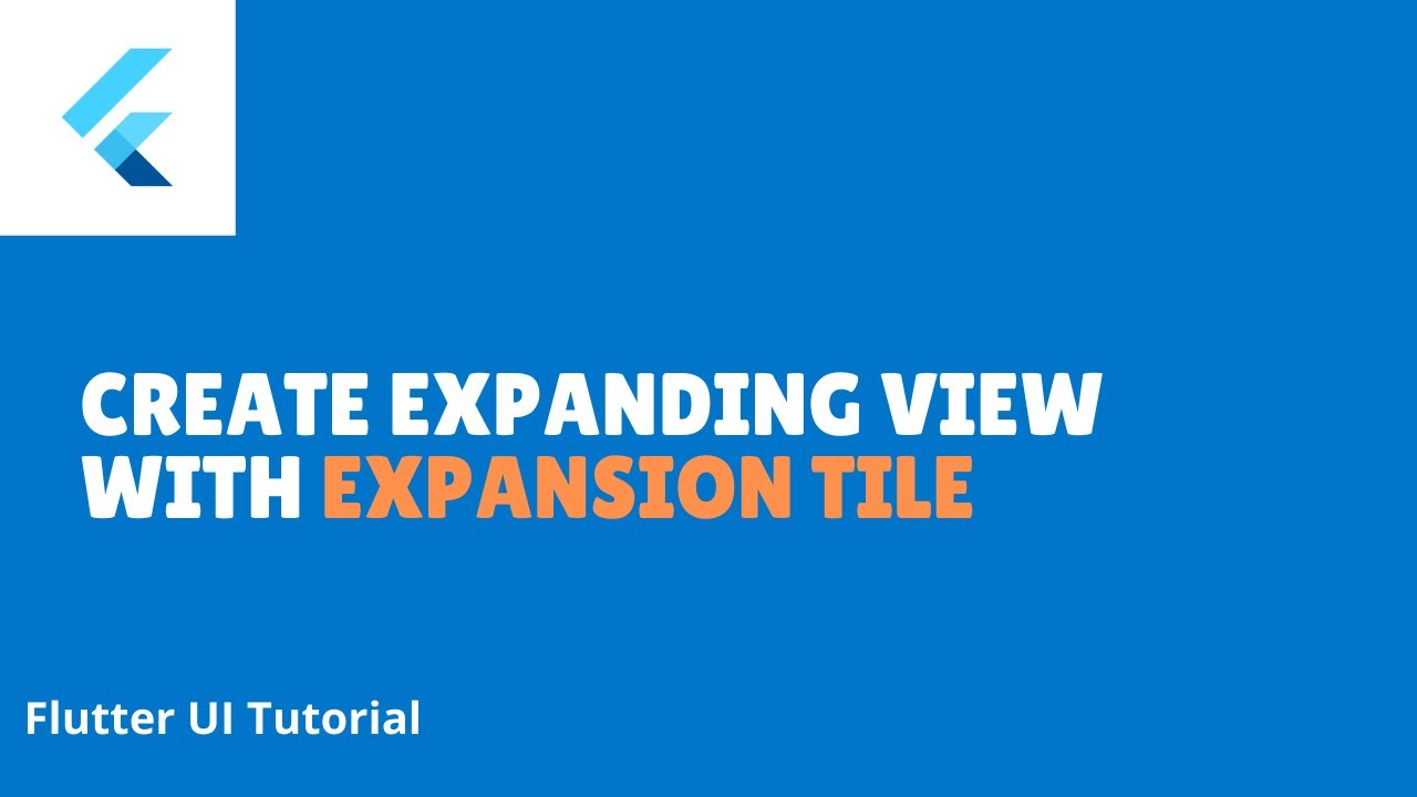 ExpansionTile in Flutter | Flutter UI Widget - YouTube