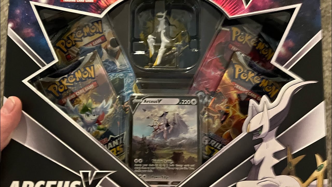 Pokémon TCG Arceus V Figure collection for opening! - YouTube