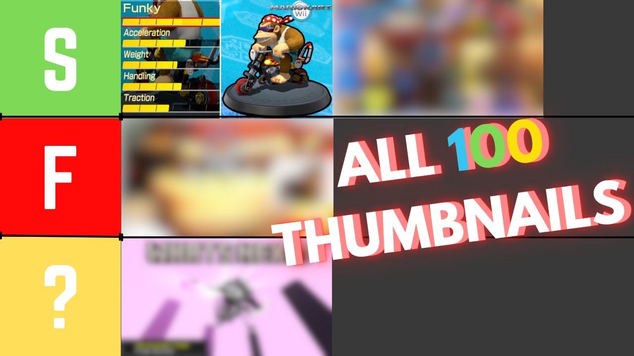 Ranking All My Thumbnails - YouTube