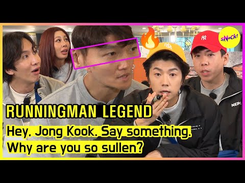 [RUNNINGMAN] Hey, Jong Kook. Bir şey söyle. Neden bu kadar somurtkansın? (ENGSUB)