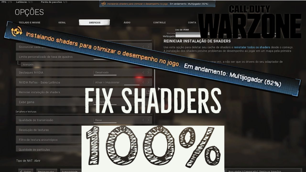 Consertando (FIX) erro de Shaders - Call Of Duty Warzone (2021) - YouTube