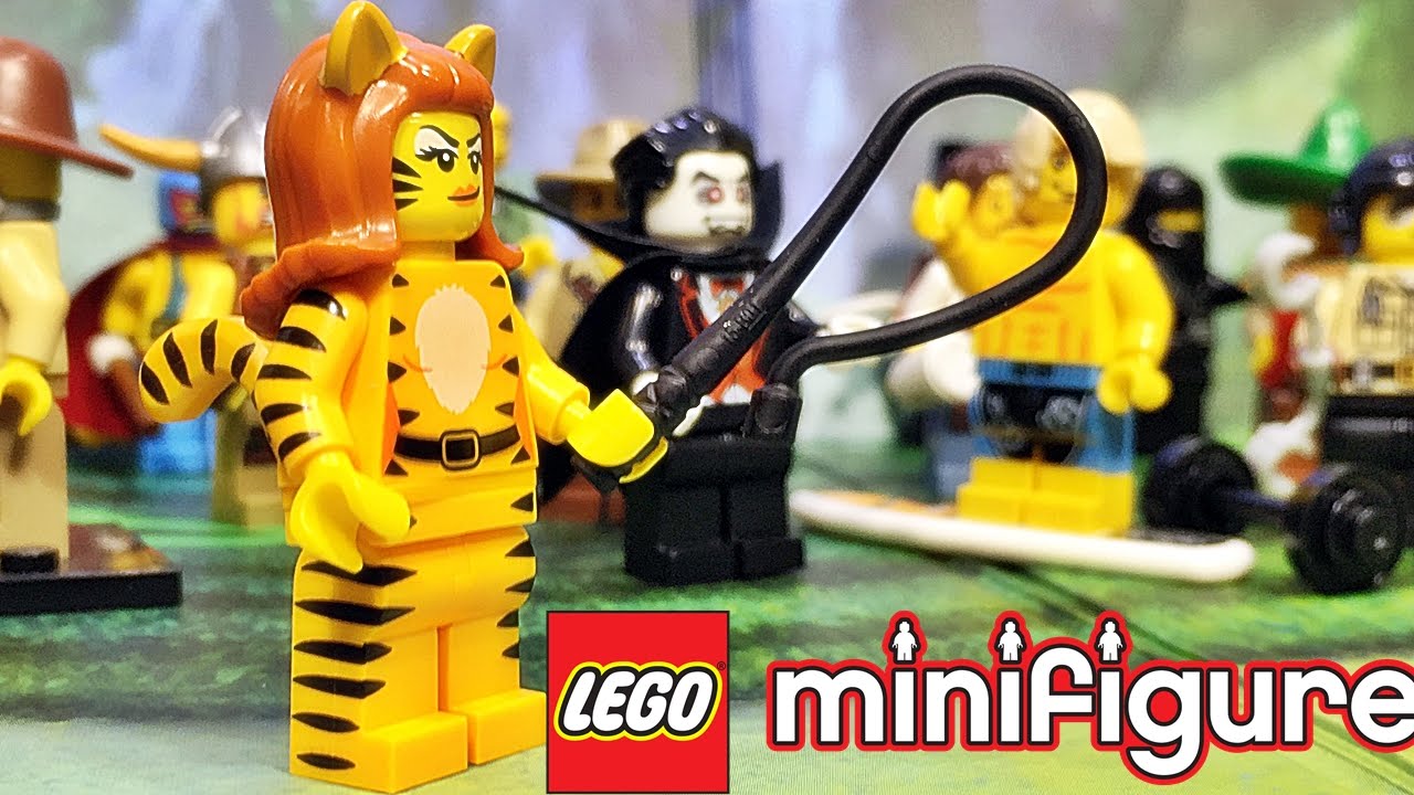 레고 호랑이 여자 몬스터 71010 미니피규어 시즌 14 리뷰 Lego Tiger Woman Monster minifigures ...