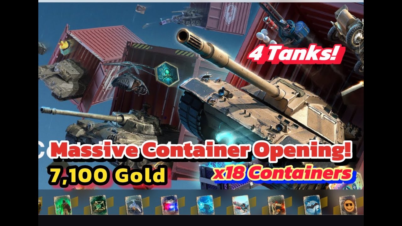 wot Blitz Crate Opening Massive Container Opening x18 in 4K! wotb WoT ...