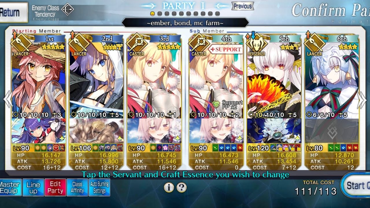 FGO NA - Hunting Quest part 11 - Skeleton Hunt lvl 90+. Mysterious Alter Ego Λ 3 turn farm - YouTube