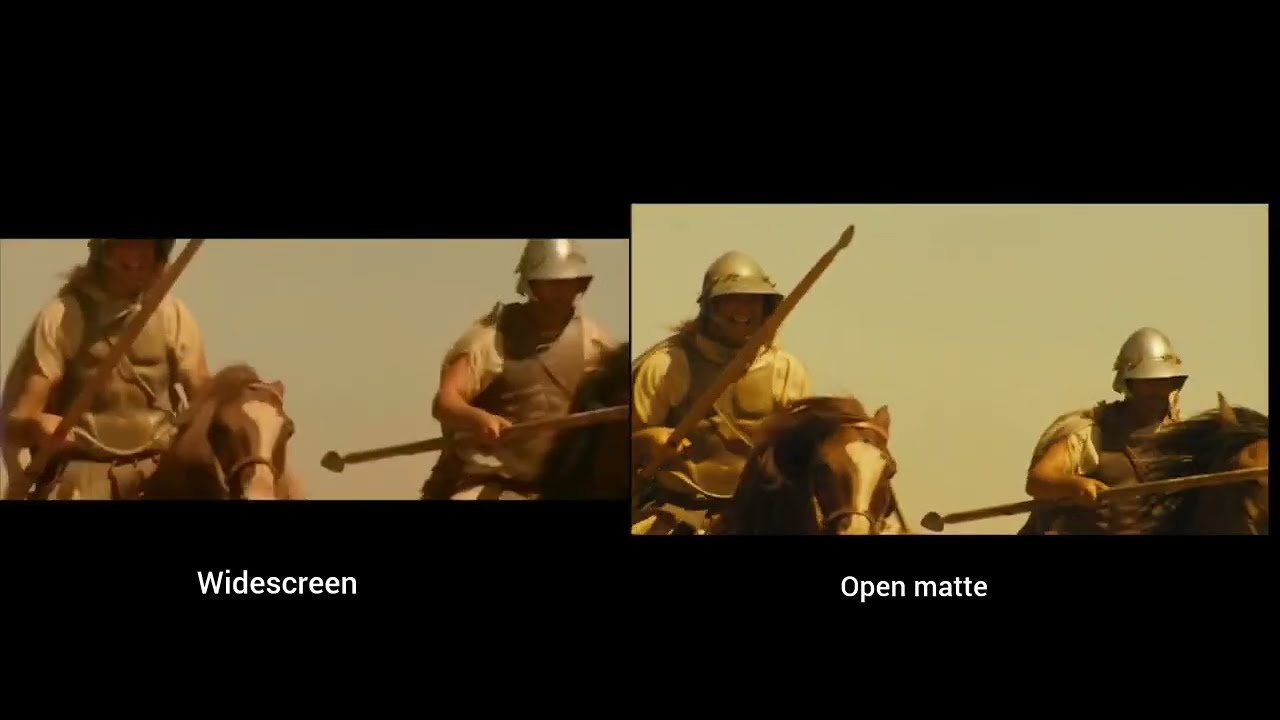 Alexander 2004 widescreen vs open matte aspect ratio comparison ...