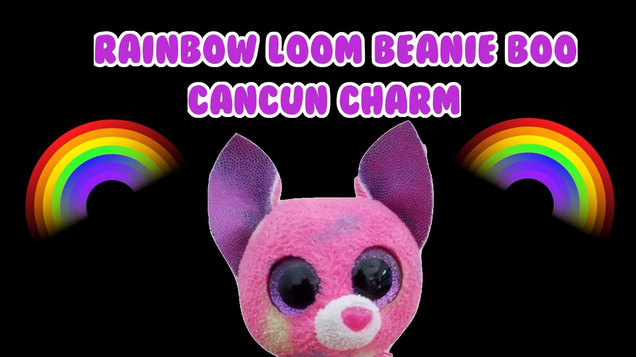 Rainbow Loom Beanie Boo Charm Cancun (Remake) w/ BeanieBoo13 - YouTube