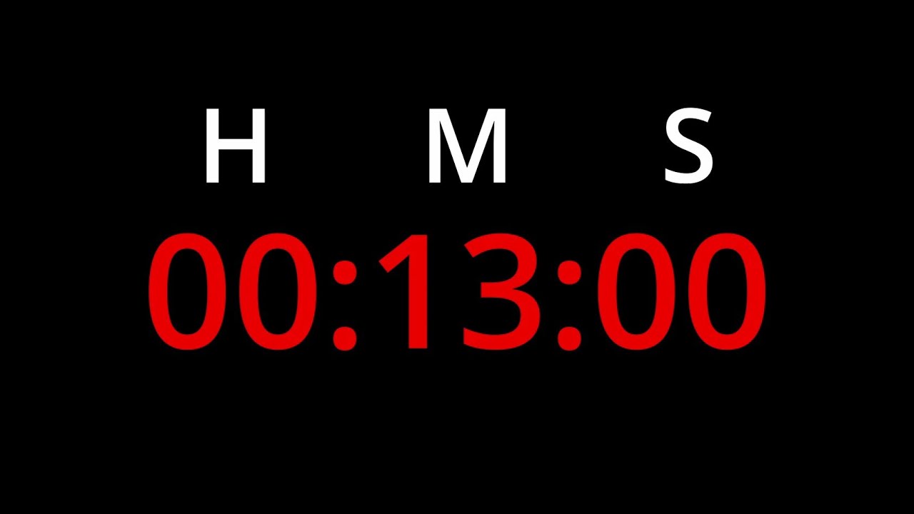 13 (thirteen) minutes timer with alarm - YouTube