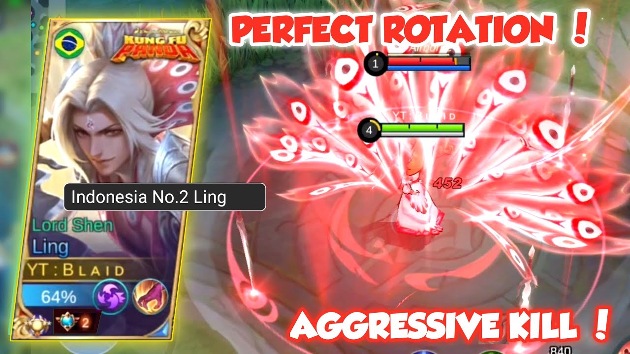 LING PERFECT ROTATION + AGGRESSIVE KILL ! TOP GLOBAL LING - MLBB - YouTube