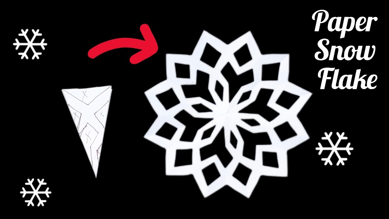 Paper Snow Flakes / Christmas Snow flake #papercraft #Christmas #kids ...