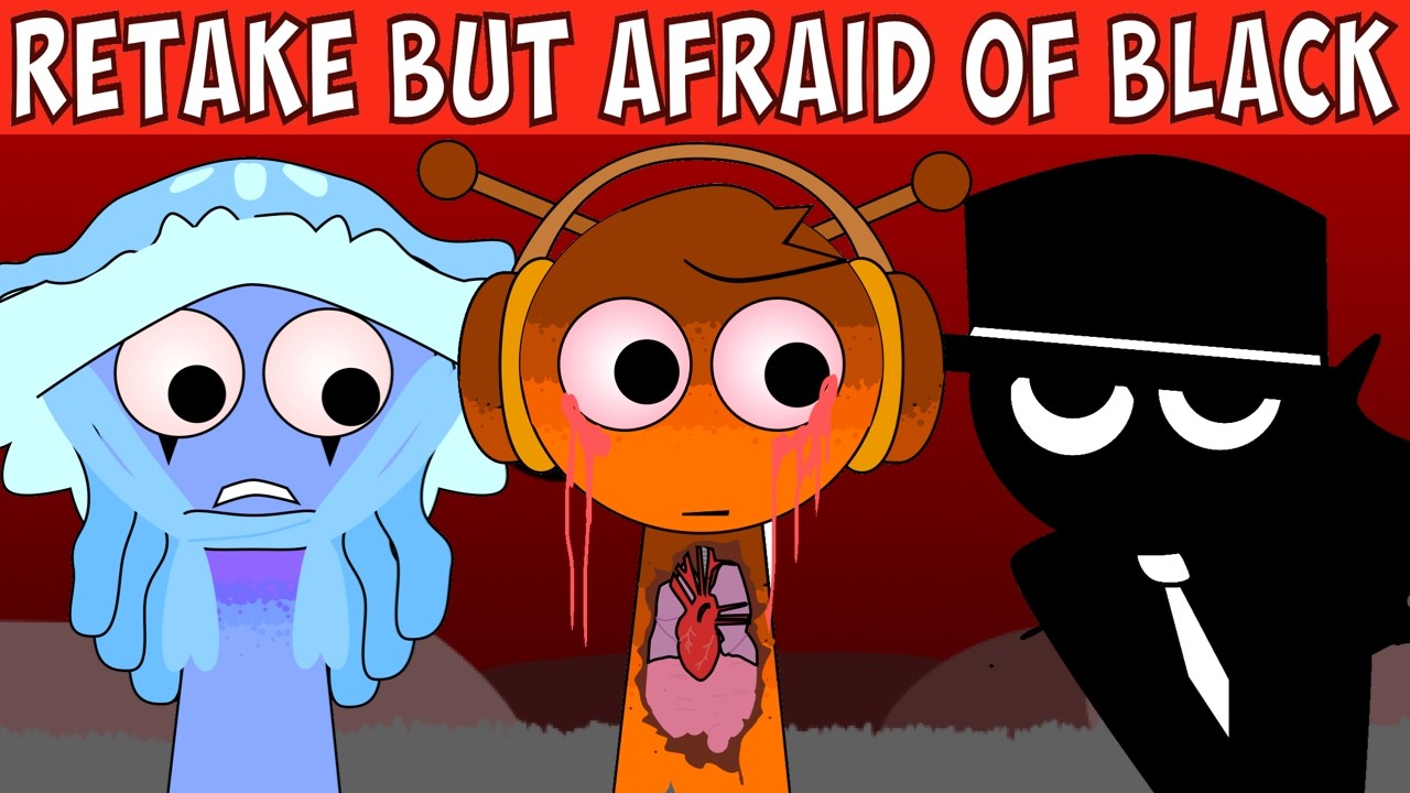 Incredibox Sprunki Retake BUT All Sprunki are afraid of BLACK Phase 2 ...