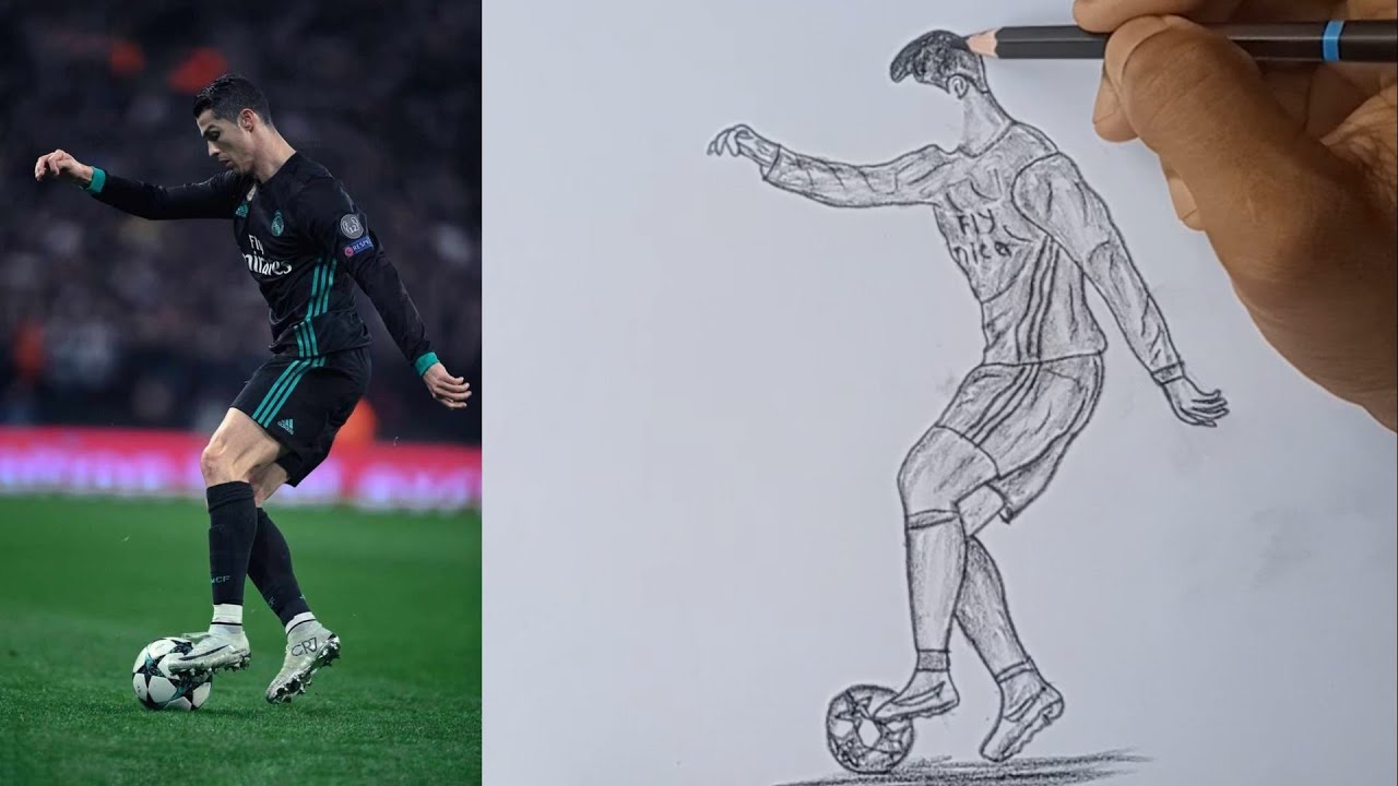 Artistic Skills Unleashed: Watch Cristiano Ronaldo Portrait Drawing ...