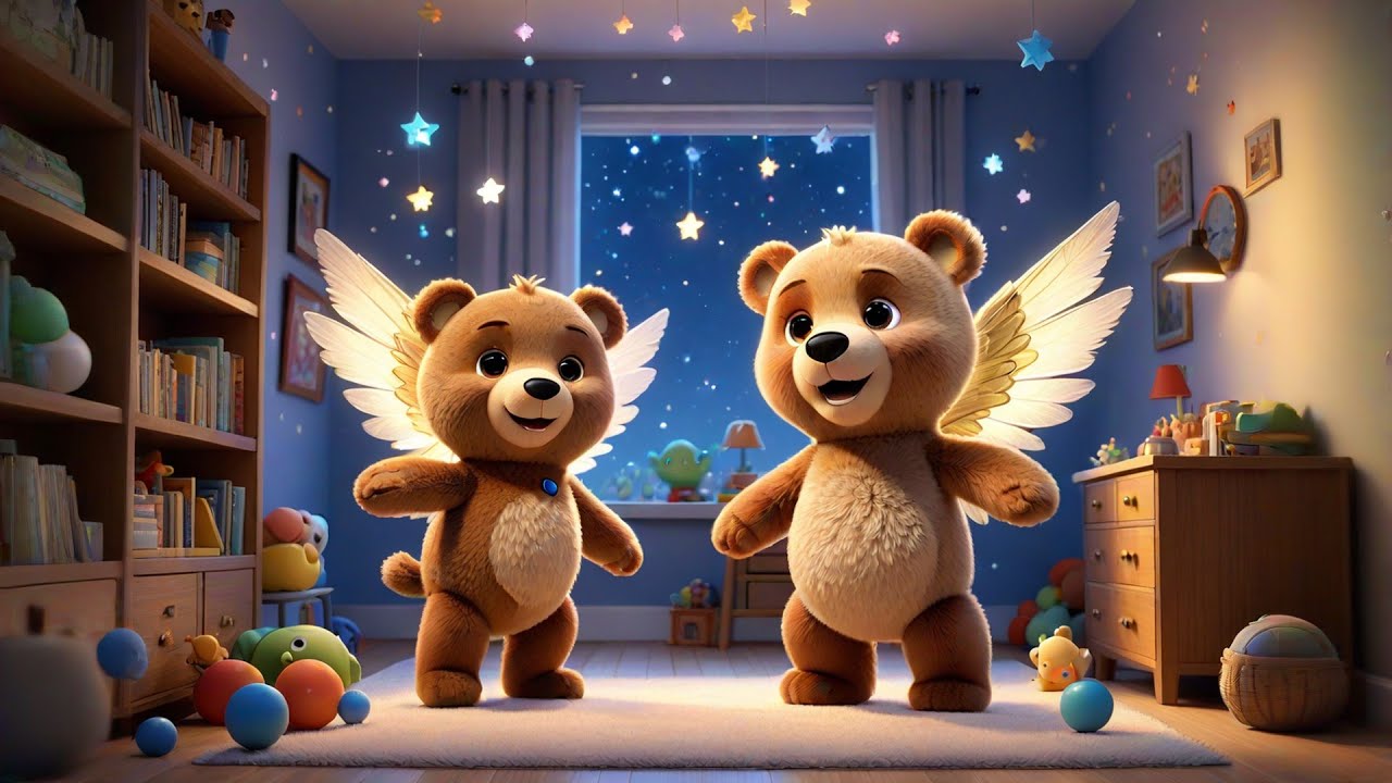 Five Flying Teddies Soar in the Sky | Counting Song for Kids | Teddy Bear Rhyme & Imaginative ...