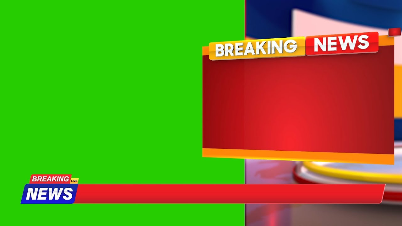 Free Green Screen Breaking News Bumper Template For News Channels | No ...